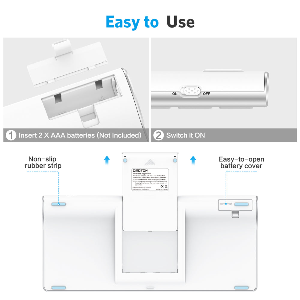 Responsive Bluetooth Keyboard, KB088 | OMOTON