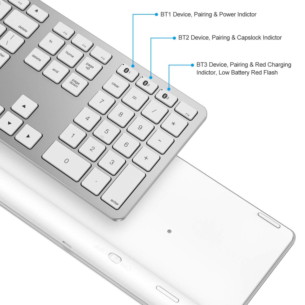 Bluetooth Keyboard for Mac, Mac Keyboard, KB515 | OMOTON